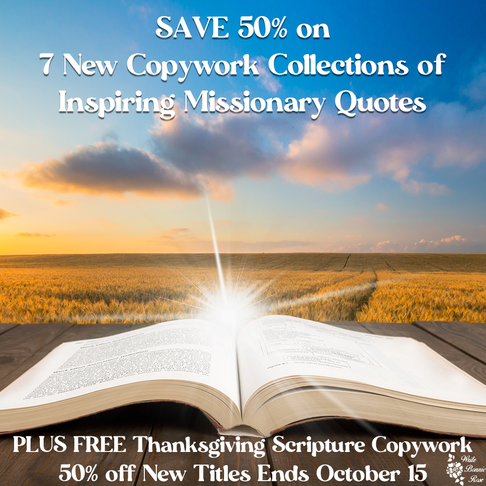 MISSIONARY COPYWORK & THANKSGIVING FREEBIE | NYS LEAH