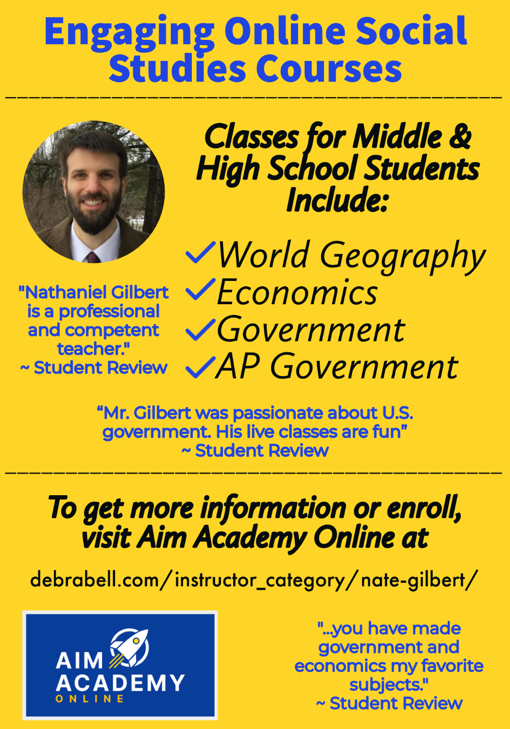 Online Social Studies Courses with Nate Gilbert | NYS LEAH