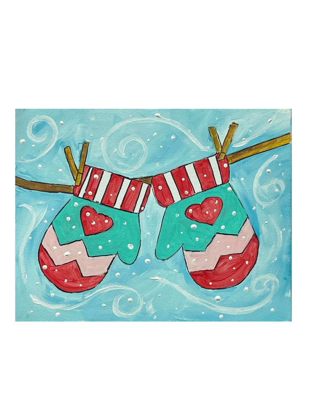 Winter Mittens Virtual Paint Party | NYS LEAH